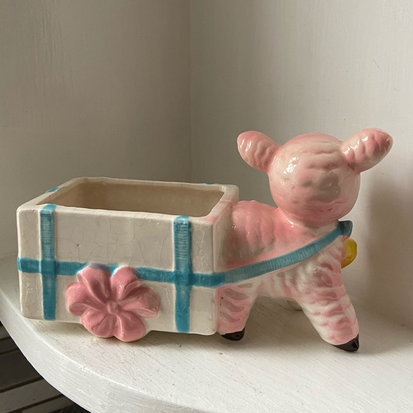 Accents | Vintage Kitsch Lamb Planter | Poshmark